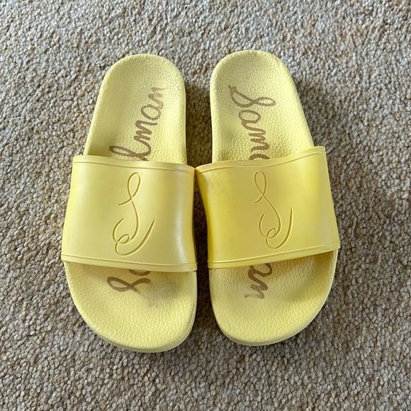 Sam Edelman | Shoes | Sam Edelman Yellow Slides | Poshmark